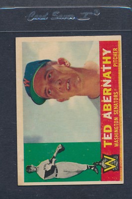 1960 Topps #334 Ted Abernathy Senators EX *6873 | eBay