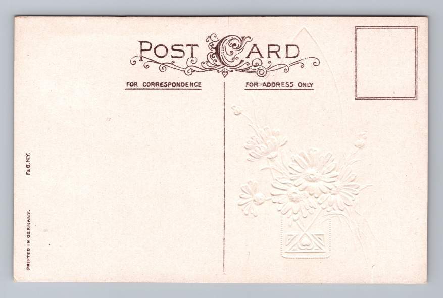 Antique Rosh Hashanah Postcard ~ Jewish Judaica Embossed F&G NY 1910s ...