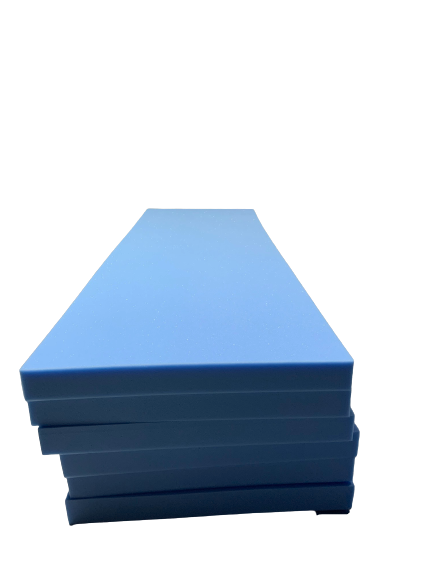 BLUE High Density Foam Sheets Cushions Seat Pads Cut to size, firm ...