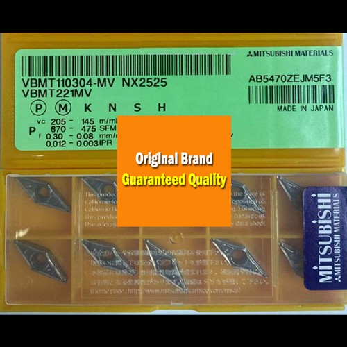 10PCS in BOX Original MITSUBISHI VBMT110304-MV NX2525 VBMT221MV Carbide ...