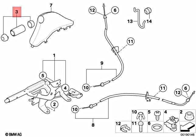 Genuine MINI Cooper One R50 R52 R53 R55 R56 R57 Handbrake Handle ...