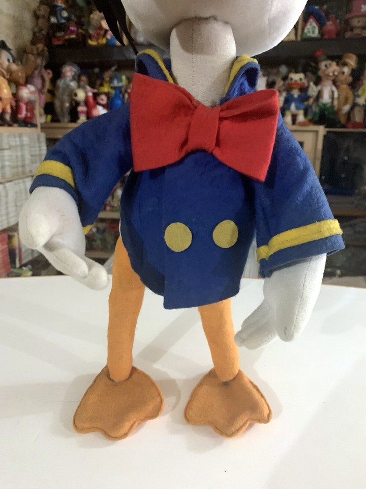 VINTAGE LARGE 17" TOY DOLL DONALD DUCK FELT WALT DISNEY LARS 1960s | eBay