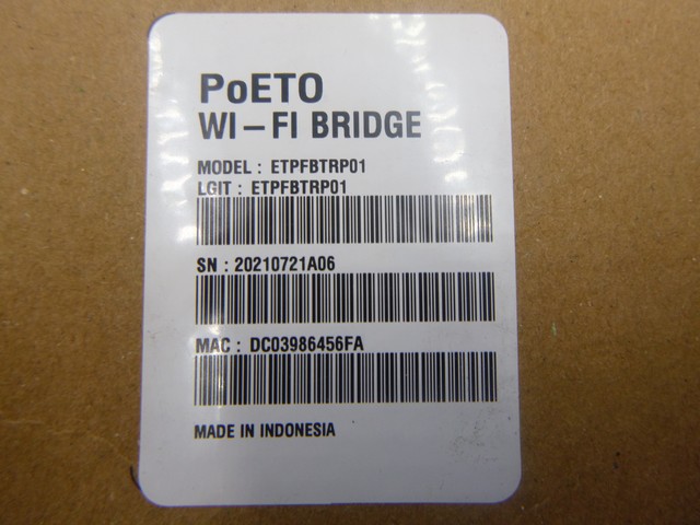 LG Innotek ETPFBTRP01 Poe WiFi Bridge for sale online | eBay