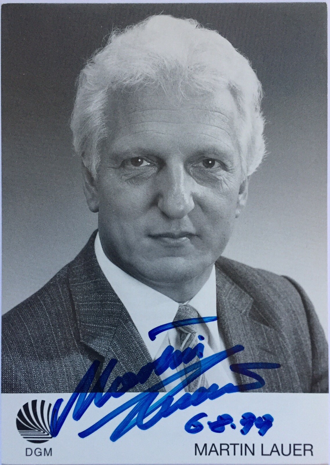 Martin Lauer signiert +2019 Olympia Karte Orig. Unterschrift Signatur ...