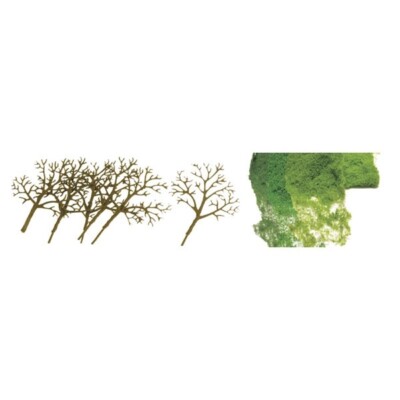 JTT Scenery Products ~ N Scale ~ Premium Trees: Deciduous 1.5" to 3 ...