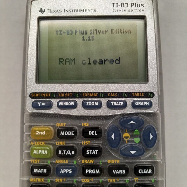 Texas Instruments Ti-83 Plus Silver Edition Graphing Calculator Tested ...