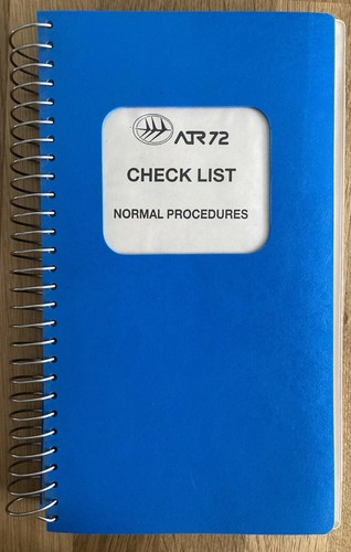 LOT POLISH AIRLINES ATR72 PILOT QUICK REFERENCE HANDBOOK CHECK LIST | eBay