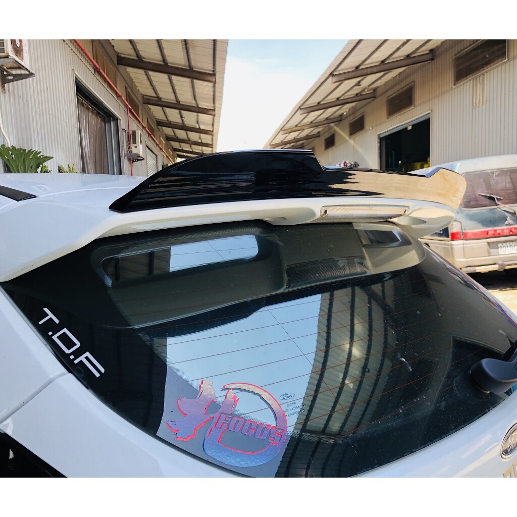 495FC Add-on ST Rear Lip Spoiler Wing Fits 2011~2018 Ford Focus 5dr ...