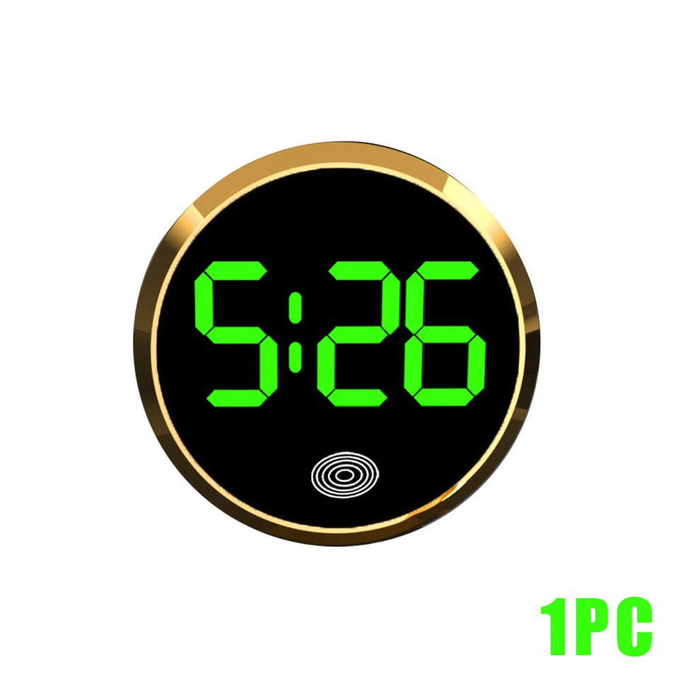 Mini LED Car Clocks Automobiles Internal Stick-On Digital Clock Auto ...