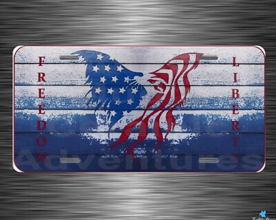 FREEDOM LIBERTY unique Metal License Plate | eBay