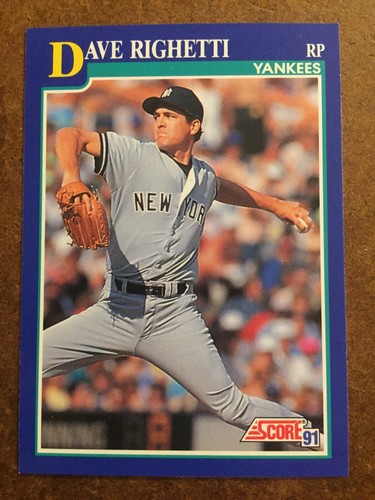 Dave Righetti 24 Score 1991 MLB Baseball Trading Card | eBay