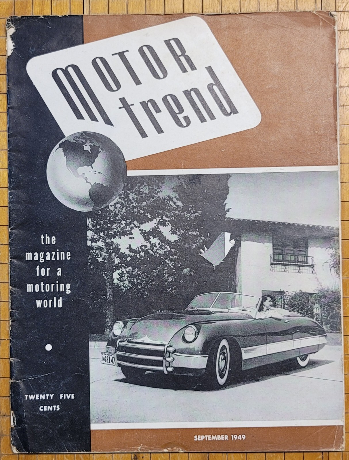 MOTOR TREND #1 1949 Kurtis Auto Racing Barris Lopez FORD viNtaGe OFFIE ...