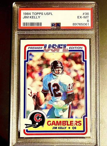 1984 Topps USFL Jim Kelly Rookie Card PSA 6 | eBay