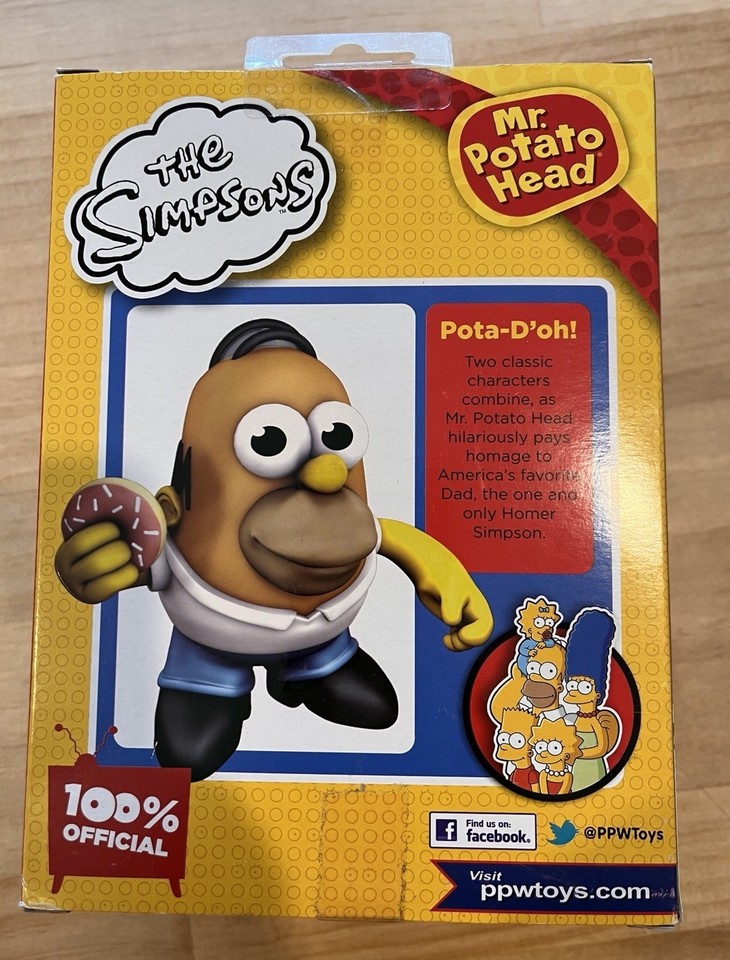 Sealed The Simpsons Mr Potato Head Homer Simpson - 25th Anniversary ...