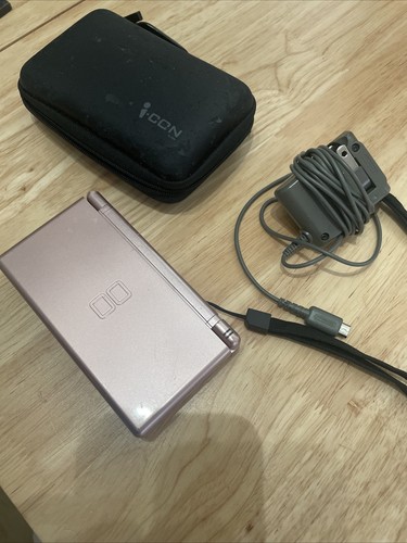 Nintendo DS Lite Pink USG-001 Handheld Video Game System + Stylus ...
