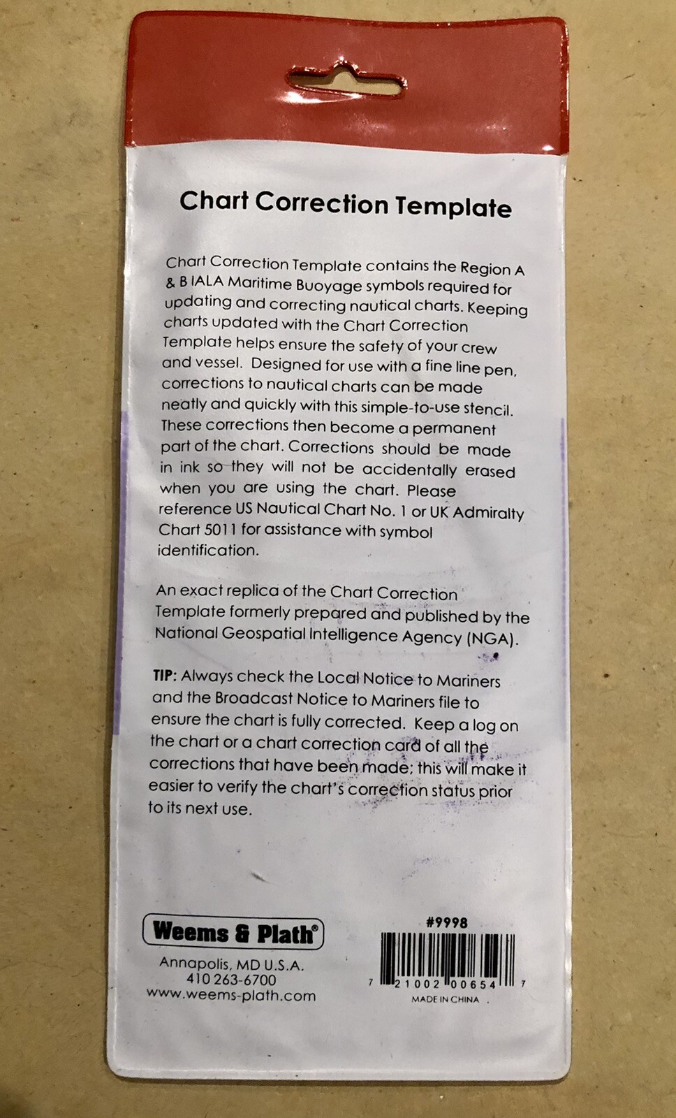 Chart Correction Template