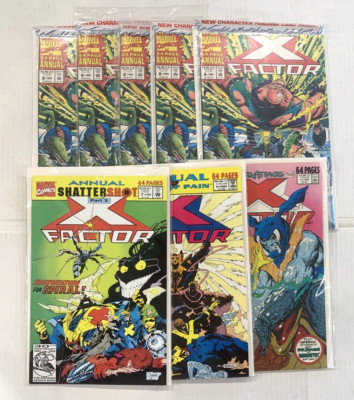 X-Factor Annual #4 5 7 8 8 8 8 8! 1989-1993! 1st Charon! Shattershot ...