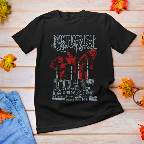 Vintage Noothgrush Hellfest 2017 Cotton Black All Size Unisex Tee Shirt ...