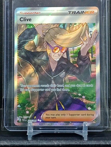 Clive 227/091 Full Art NM/M Paldean Fates Pokemon Card | eBay