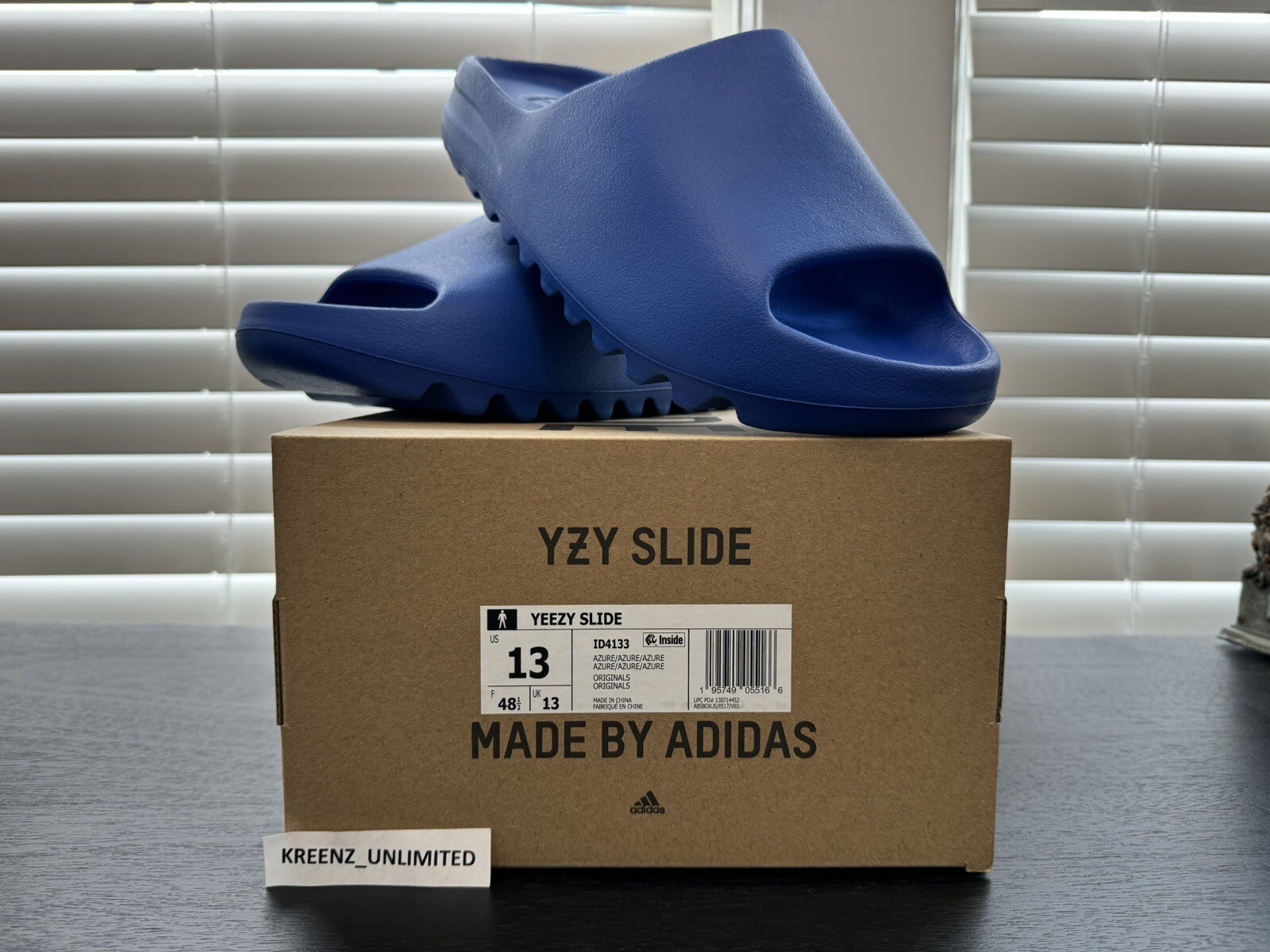 adidas Yeezy Slide Azure Colorway / ID4133 - Size 13 | eBay