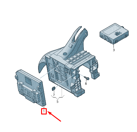 NEW VOLKSWAGEN GOLF 5G MK7 ONBOARD SUPPLY CONTROL UNIT 5Q0937084CLZ0F ...