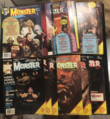 (15) Vintage Monster Land Magazine Monsterland #1-17 Lot - Missing #3 ...