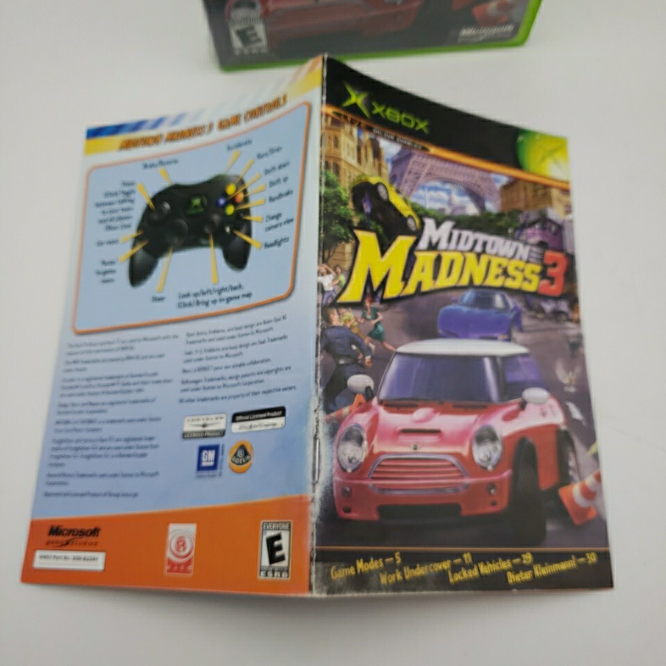 Midtown Madness 3 (Microsoft Xbox, 2003) Complete Tested Working Mint ...