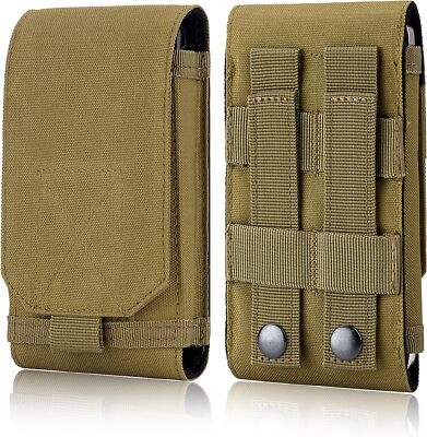 Tactical Molle Cell Phone Holster Pouch for iPhone Samsung Nylon Case ...