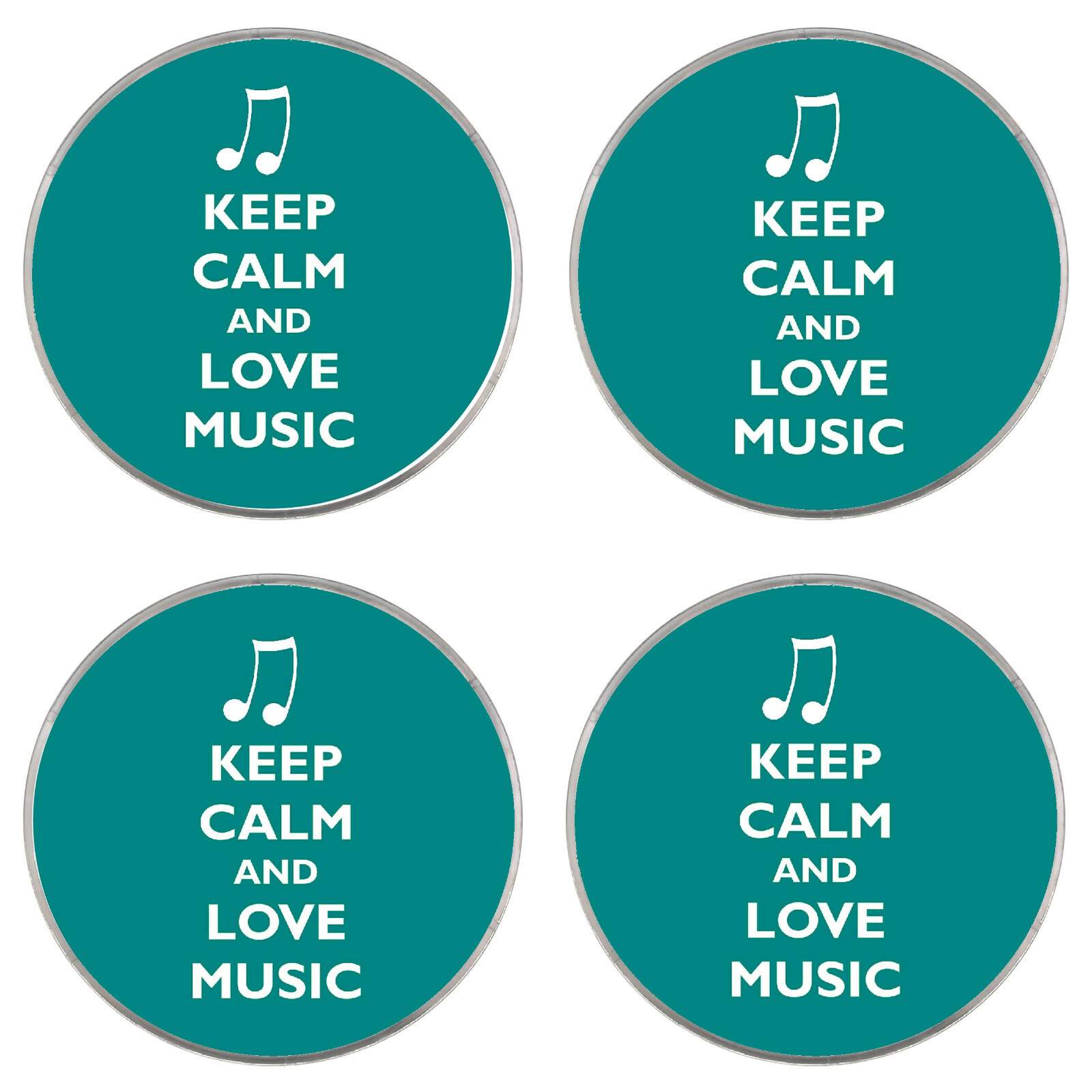Various Choices - Keep Calm - 4 x 80mm Mug/Glass/Drink Coasters - Gift ...