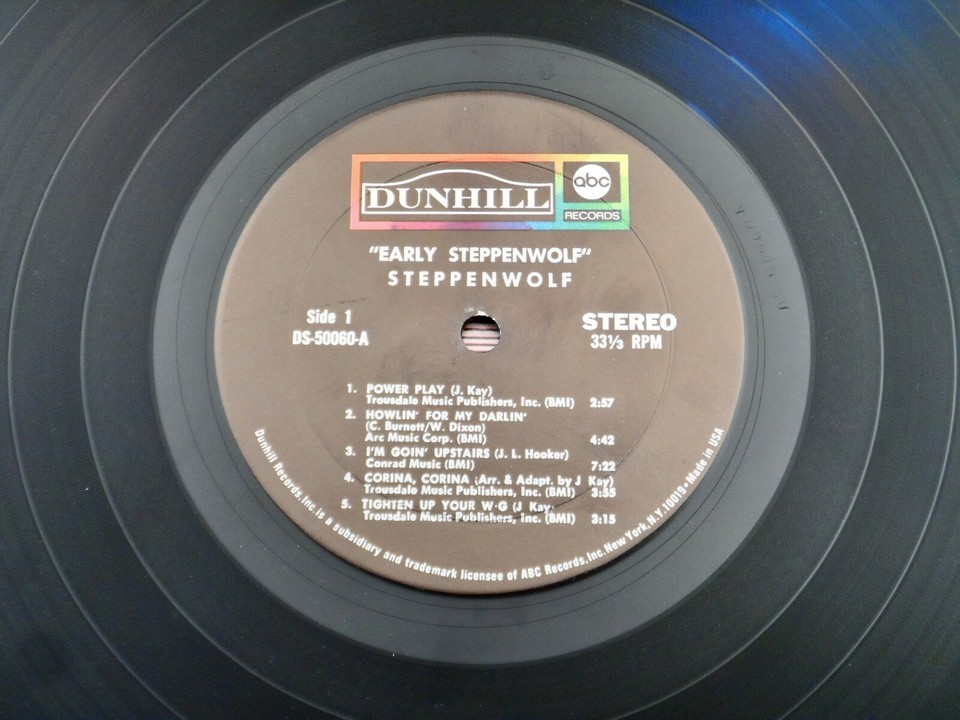 Steppenwolf ‎♫ Early Steppenwolf ♫ Rare 1969 ABC Original Monarch Vinyl ...