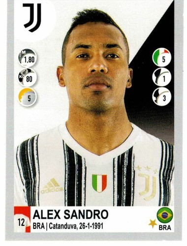 Calciatori Panini 2020-2021 sticker N.277 Alex Sandro (Juventus) | eBay