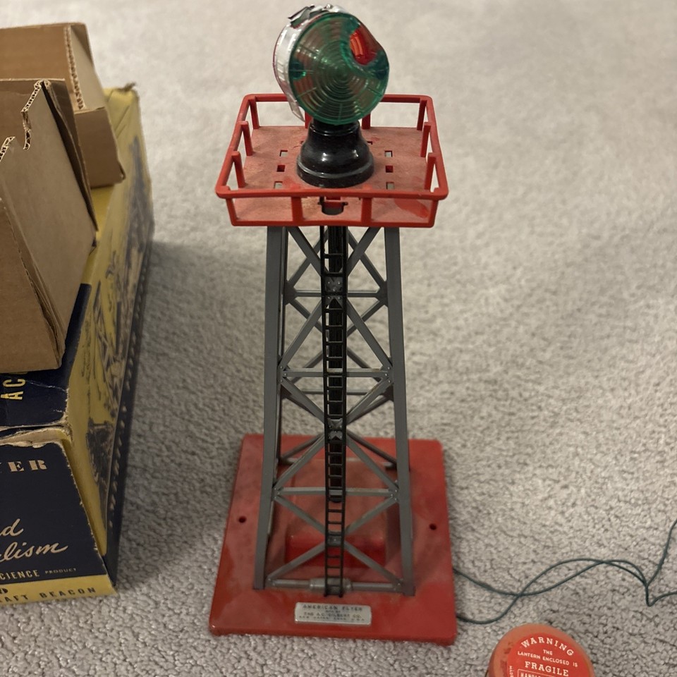 American Flyer 769 Revolving Aircraft Beacon - AC Gilbert AF W/Box | eBay