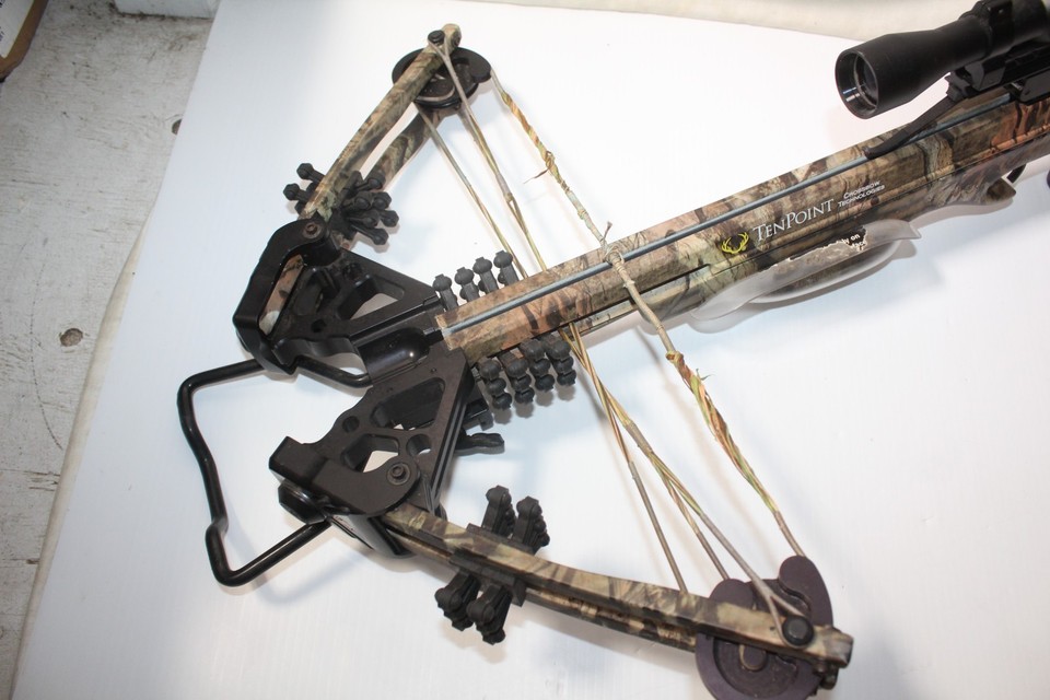 TenPoint Turbo XLT Camo Crossbow w/ ACU-draw & Zeiss XB75 Scope FREE ...