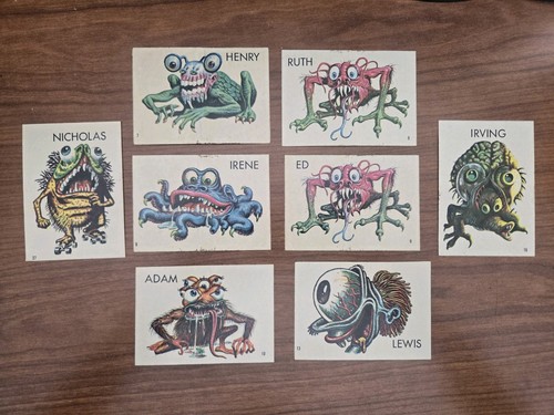 1965 Topps Ugly Stickers X8 Different. RARE! Great Condition | eBay