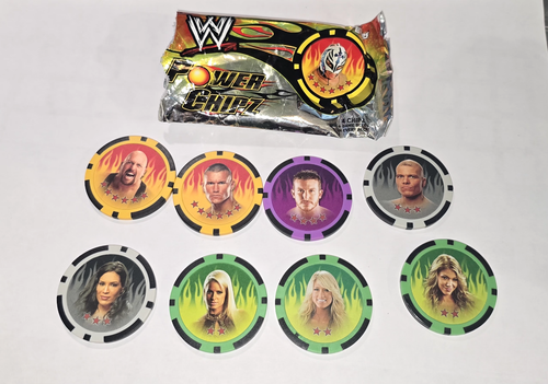 2011 Topps WWE Power Chipz Lot Of 8 (poker type Chips) | eBay