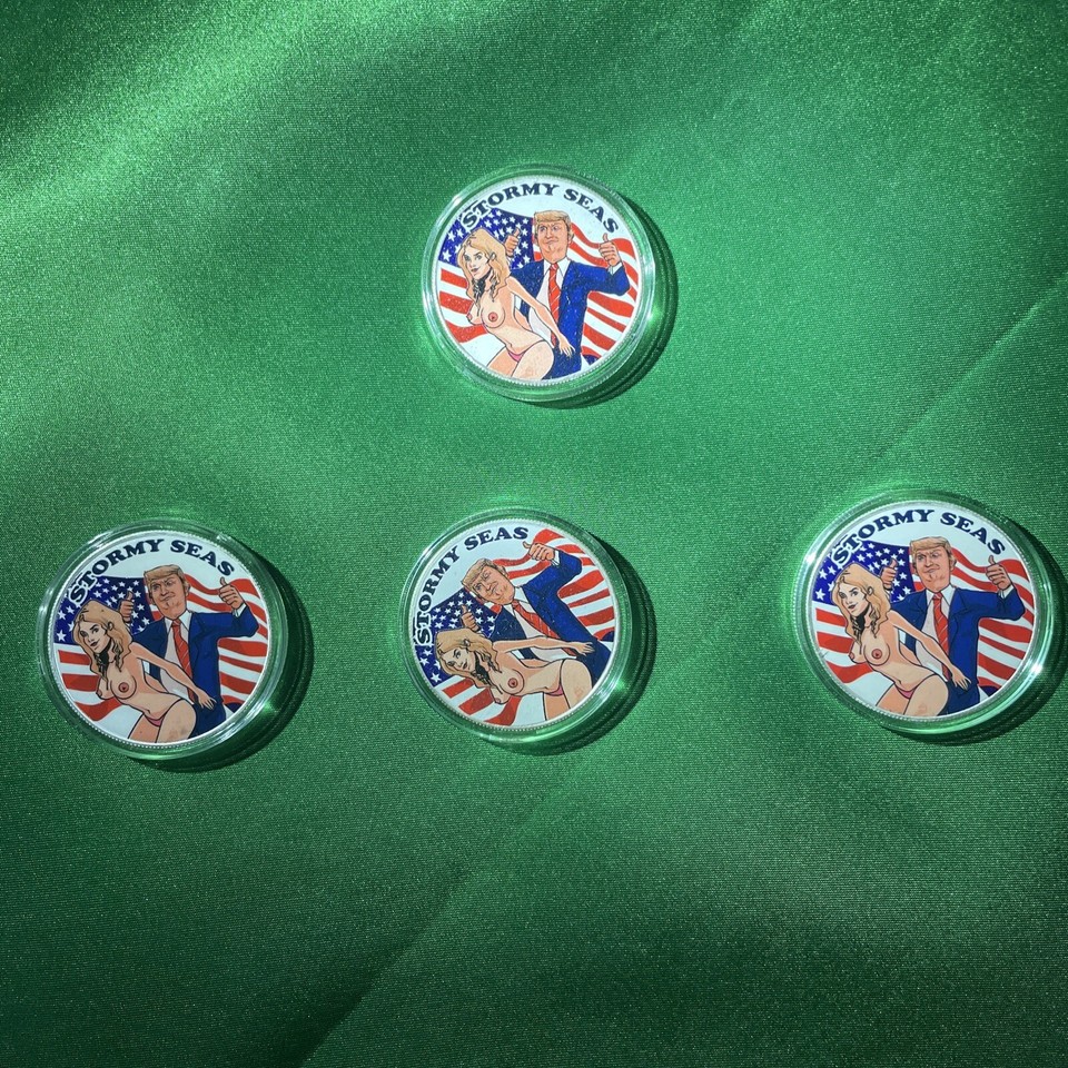 2024 Stormy Seas/Trump 1oz Silver Coin and Trumpinator Bobblehead ...