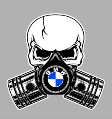 Car magnet - BMW car decal magnet, skull and logo (5" * 5") MAGNET | eBay