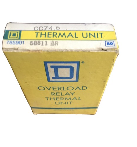 Square D CC74.6 Thermal Overload Heater Relay Unit NOB | eBay