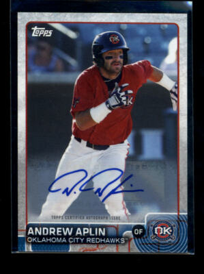 ANDREW APLIN 2015 TOPPS PRO DEBUT #177 AUTOGRAPH AUTO REDHAWKS AD5121 ...