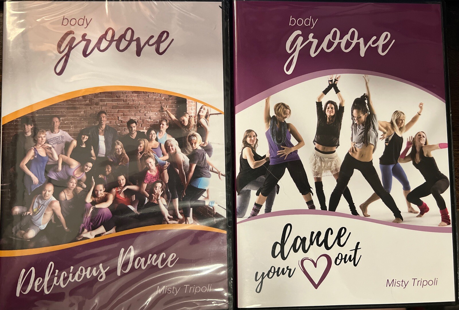 Body Groove Workout DVDs (2) / Dance Your Heart Out (EUC) & Delicious ...