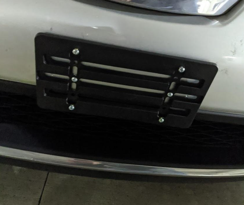 License Plate Tag Holder Mounting Relocator Adapter Bumper Kit Bracket ...