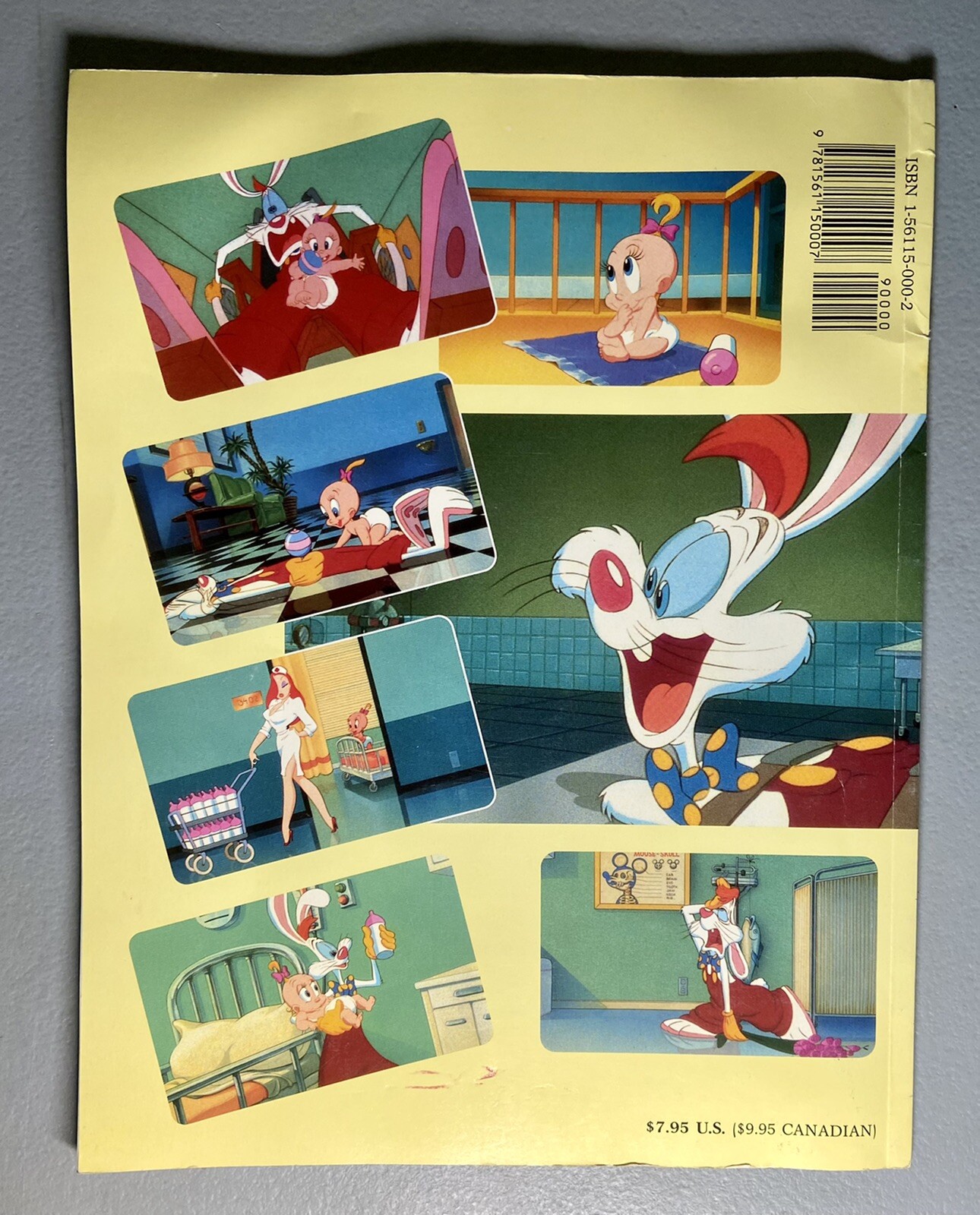 1989 Roger Rabbit Tummy Trouble A Disney Movie Book 1st Edition #1 w ...