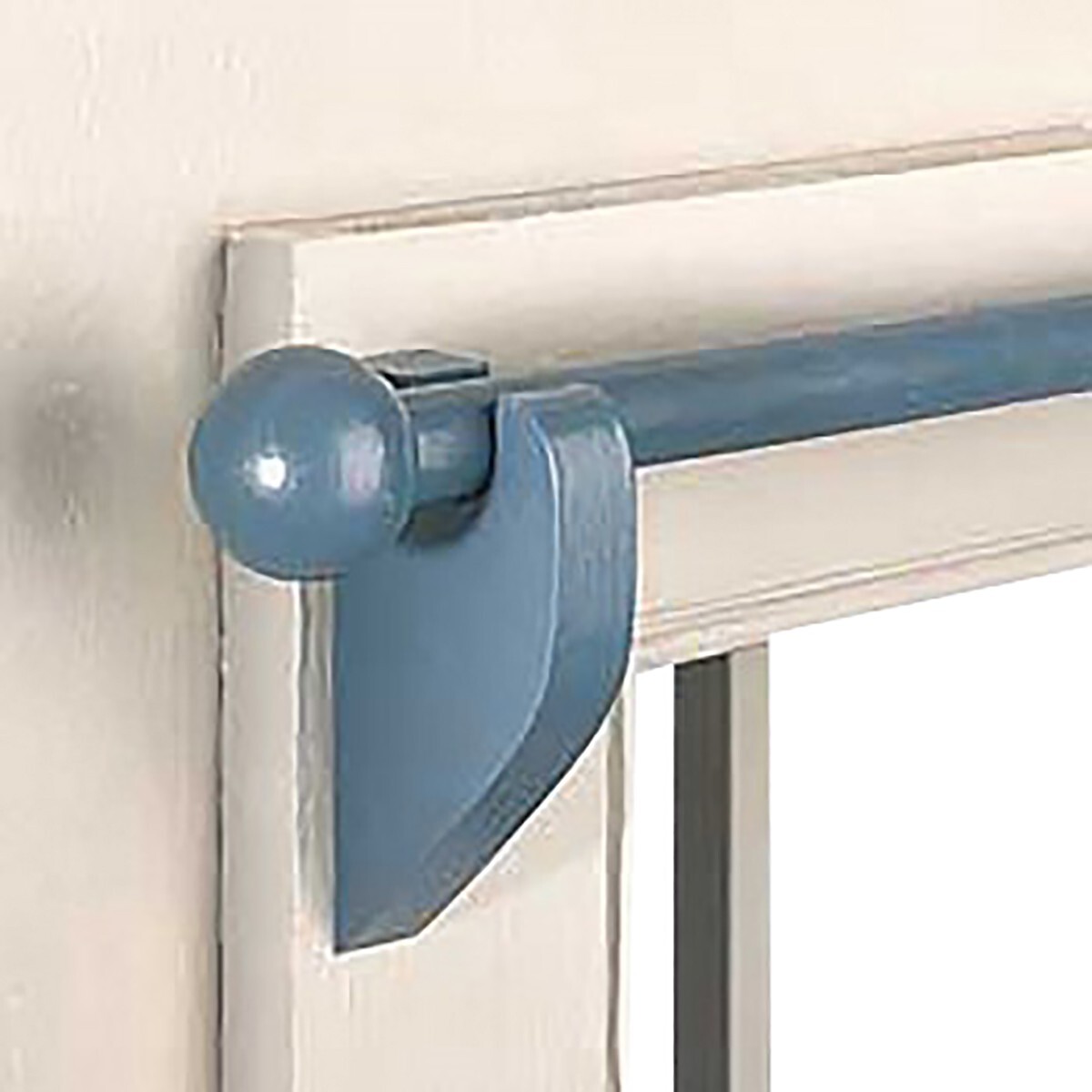 Pair of Blue Curtain Rod Finials Country Blue Pine Ball 3/4" Finial | eBay