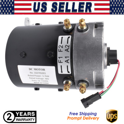 48 Volt Stock Replacement for IQ/i2 Excel Motor for Club Car Golf Cart ...