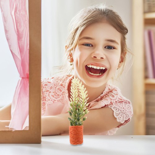 2 Pcs Mini Maple Model Artificial Potted Plants Miniature Dollhouse | eBay