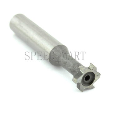 20mm Cutting Diameter 8mm Slot 8 Flute HSS T-Slot cutter shank End mill ...