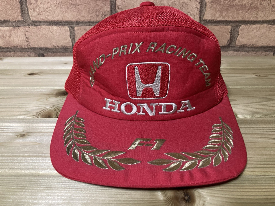 Honda Formula 1 F1 Grand Prix Racing Team Hat Cap Made In Japan Red 90s ...