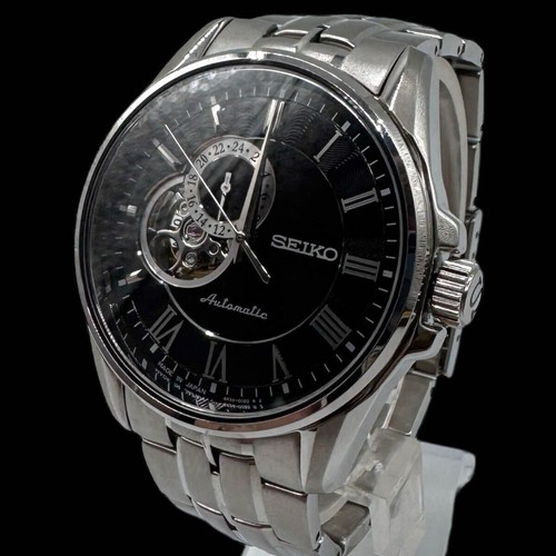 Seiko Presage 4R39-00B0 Automatic Winding At Men Watch Black Dial Back ...