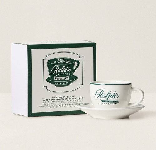 RALPH'S COFFEE Ralph Lauren New York City Porcelain ESPRESSO Cup ...