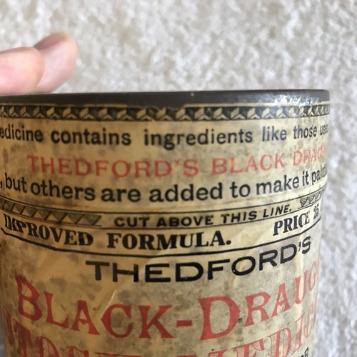 THEDFORD’S BLACK DRAUGHT STOCK MEDICINE VINTAGE PACKAGE, CHATTANOOGA ...